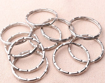 Gunmetal Metal Key Rings Split Rings Circle Key Rings - Etsy