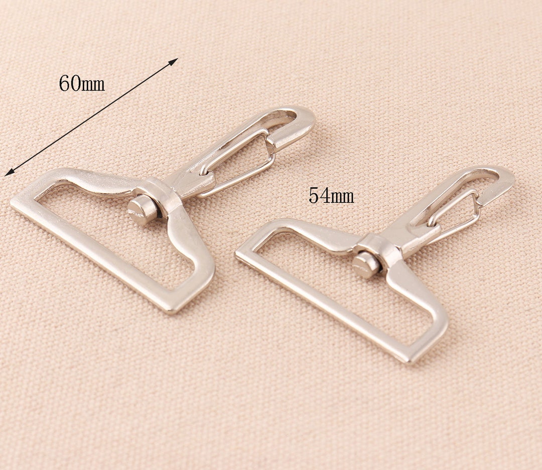 Silver 60mm,54mm Trigger Snap Hook Large Metal Silver Swivel Lobster ...