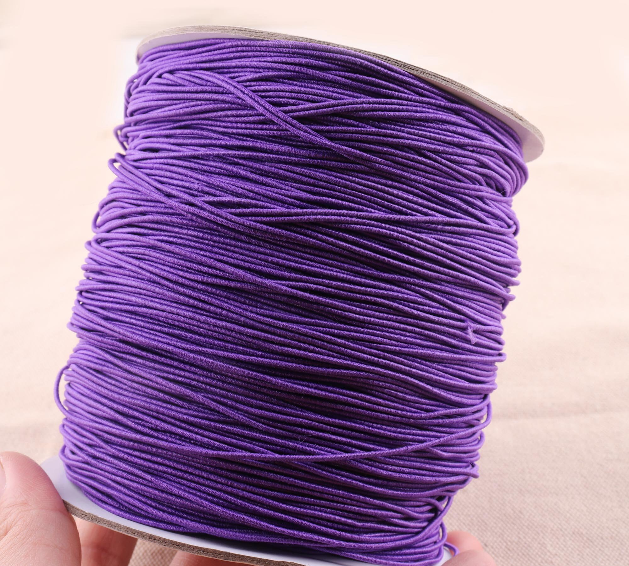 1mm purple color Elastic Drawcord Elastic rope Nylon Rubber | Etsy