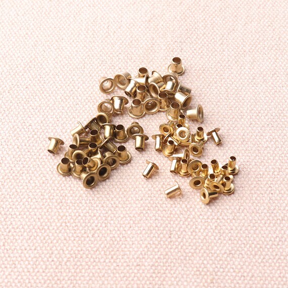 200pcs Tiny Eyelets Grommets Gold Color Grommet Eyelet for - Etsy