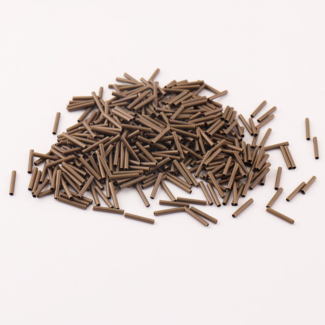 300pc 1*8mm Spacertubes, Bronze Tube Bar , Spacer Tube Beads , Tiny ...