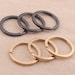 30mm Gold and Gunmetal Flat Key Rings,round Flat Split Ring-split Ring ...