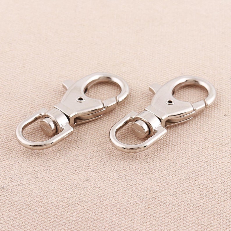 11mm Swivel D Hooks for Lanyards or Purse Straps Silver Clips - Etsy