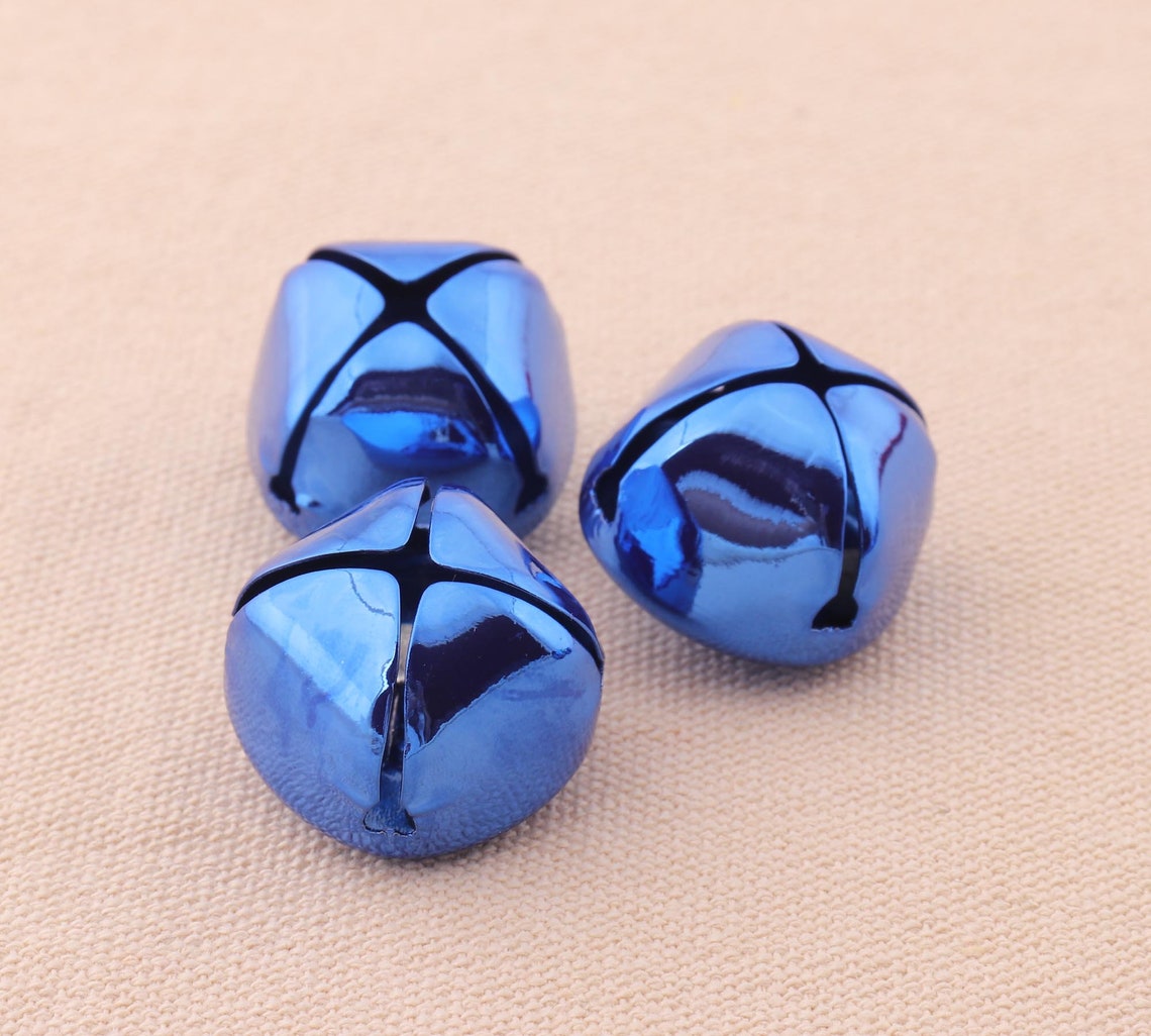 30pcs Large Blue Color Cross Jingle Bells 28mm Charm Bells - Etsy