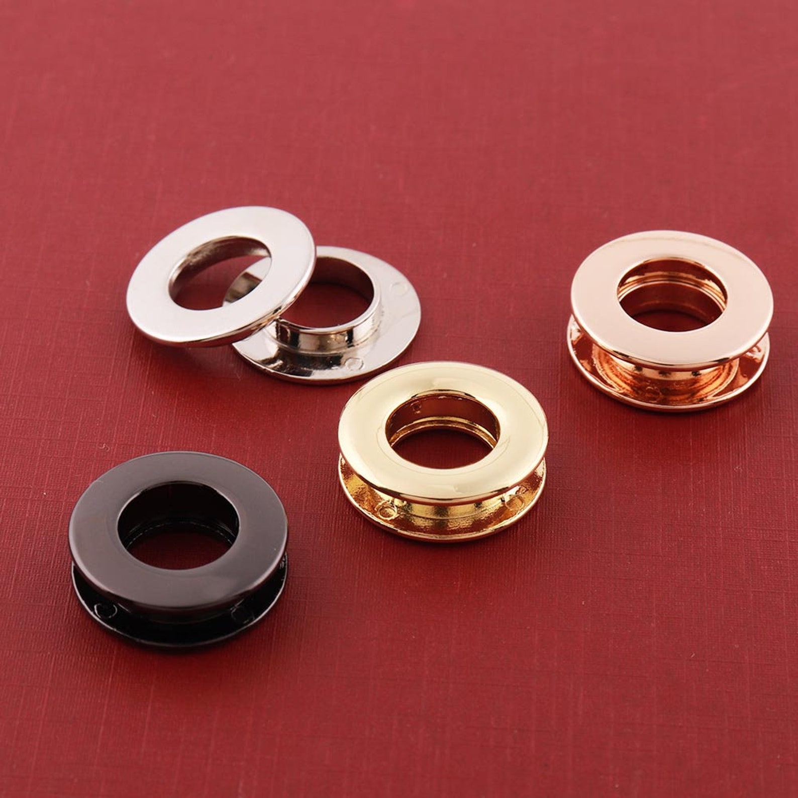 Goldblackrose Goldsilver Alloy Eyelets Metal Eyelet Grommet - Etsy