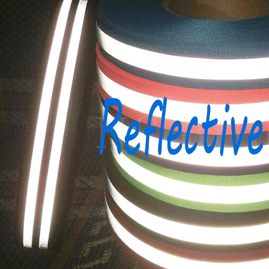 5 Yards/lot 19mm Wide Brightness Safety Silver Reflective Sewing on ...