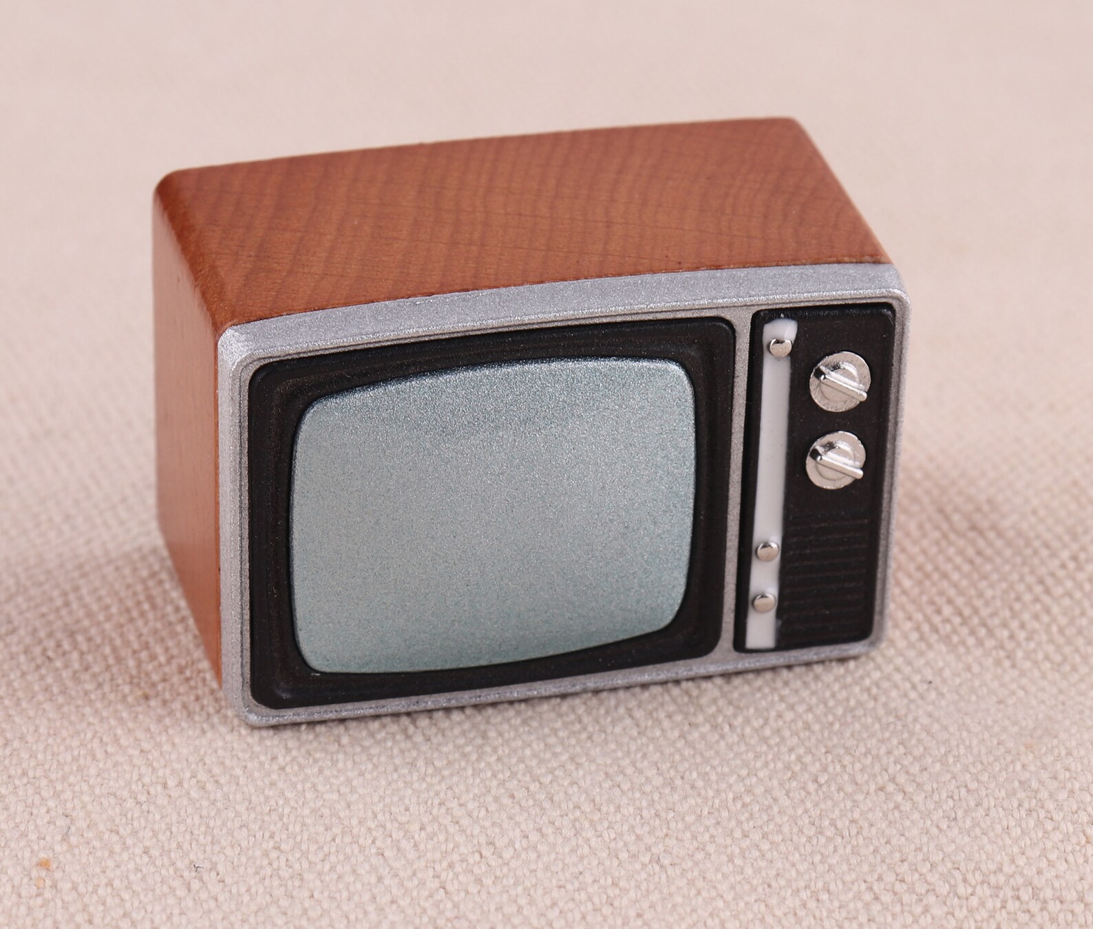 Dollhouse Miniature TVMini Vintage TelevisionFrench | Etsy