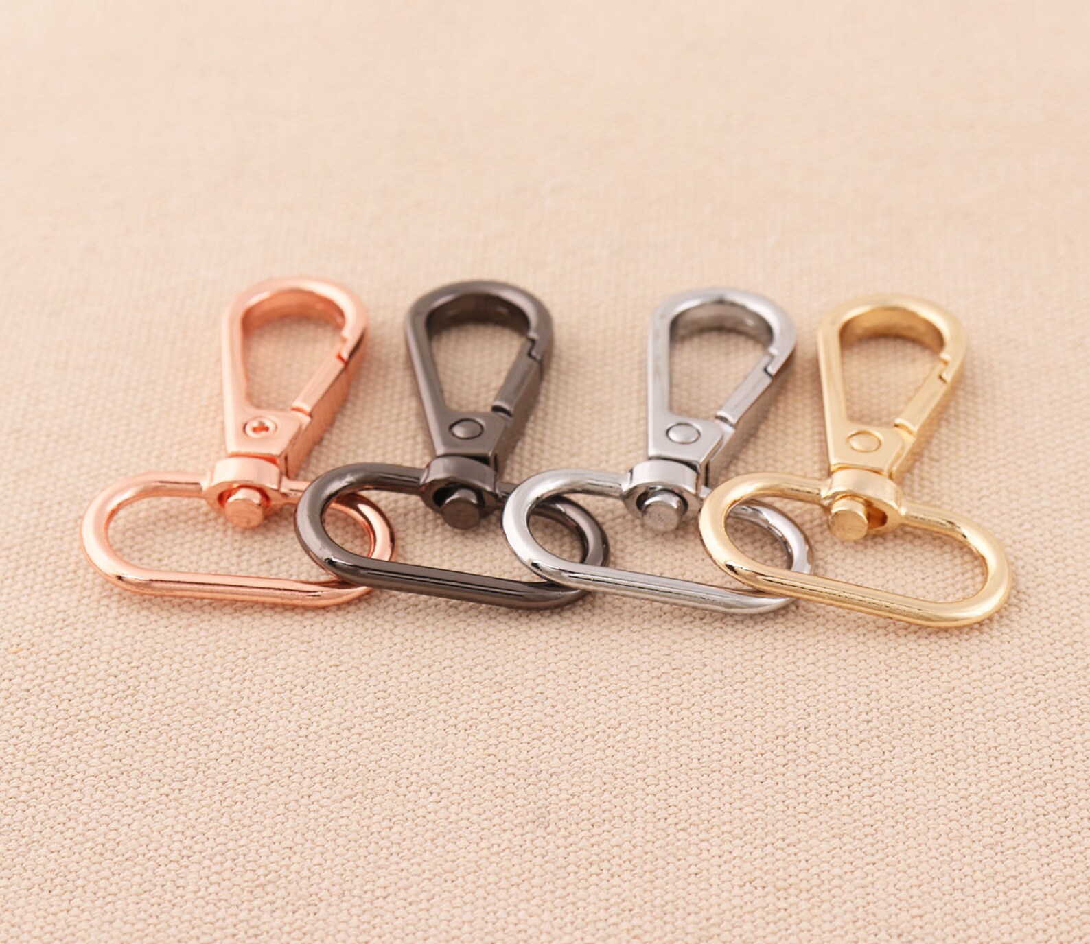 10pcs Alloy 48mm Lobster Swivel Clasp Trigger Snap Hook 25mm Eye Hoop ...