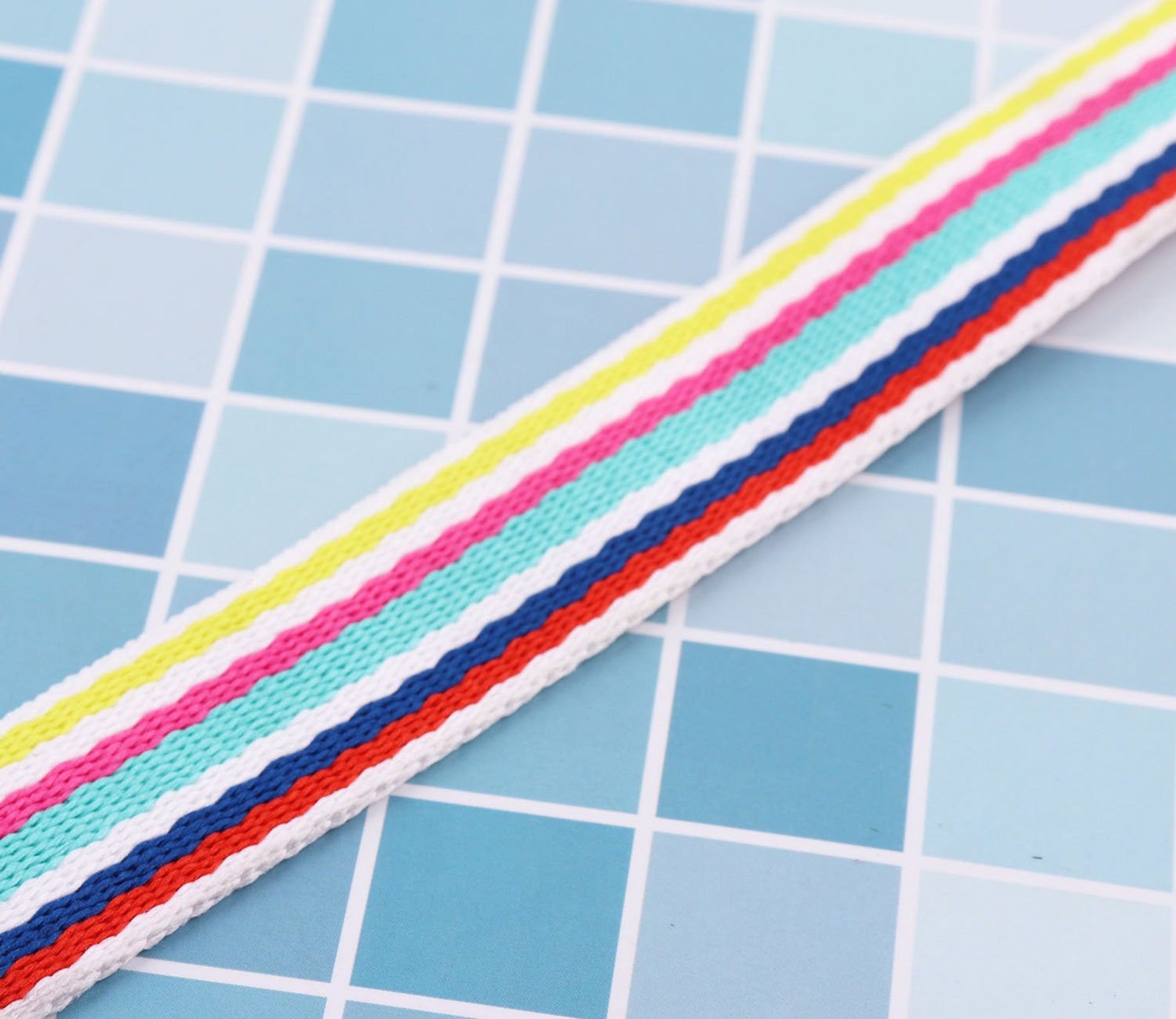 1 inch 25mm Colorful Striped Elastic colored Elastic | Etsy