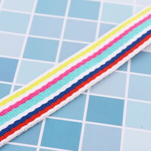 1 Inch 25mm Colorful Striped Elastic, Colored Elastic Webbing,waistband ...