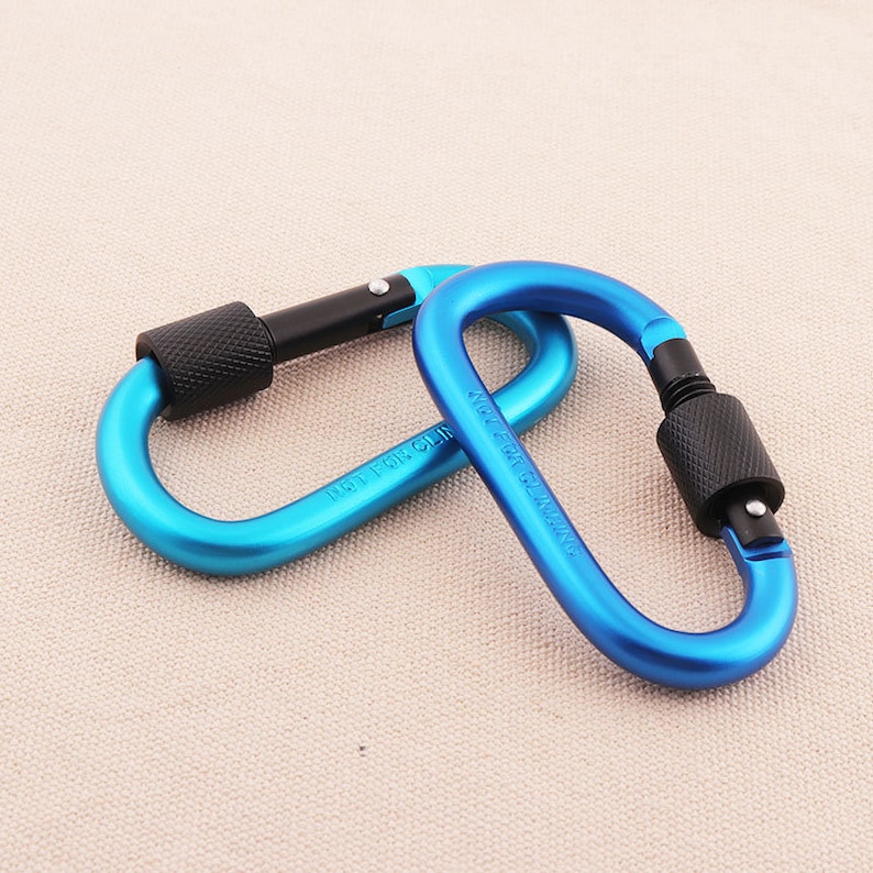 2pcs Carabiner Camp Snap Hook Carabiner Clip With a Solid - Etsy