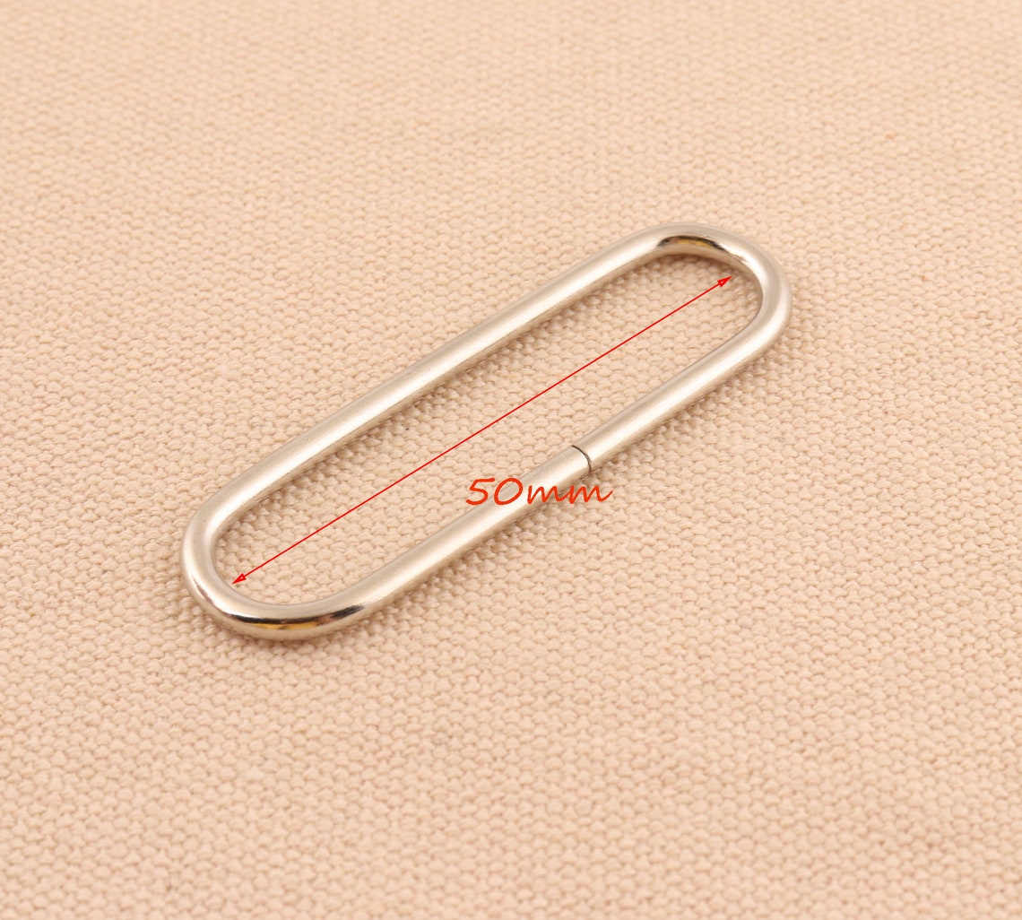 50mm Oval Ring Metal Bag Buckle Iron Bag Strap Buckle Garment - Etsy