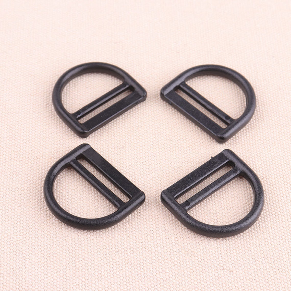 6pcs Double Bar Black Plastic Adjuster Plastic Adjustable - Etsy