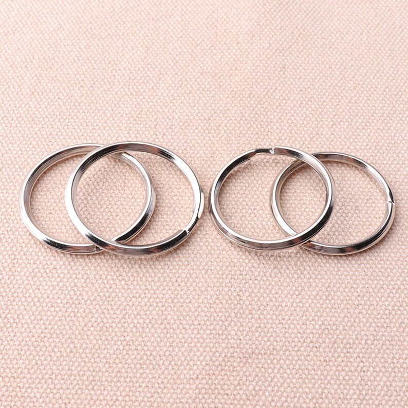 20pcs Silver Split Rings Key Rings Keychain Rings Split Rings | Etsy