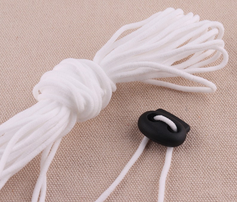 5mm Rope Cord Stopper Black Cord Lock for Elastic Cord | Etsy