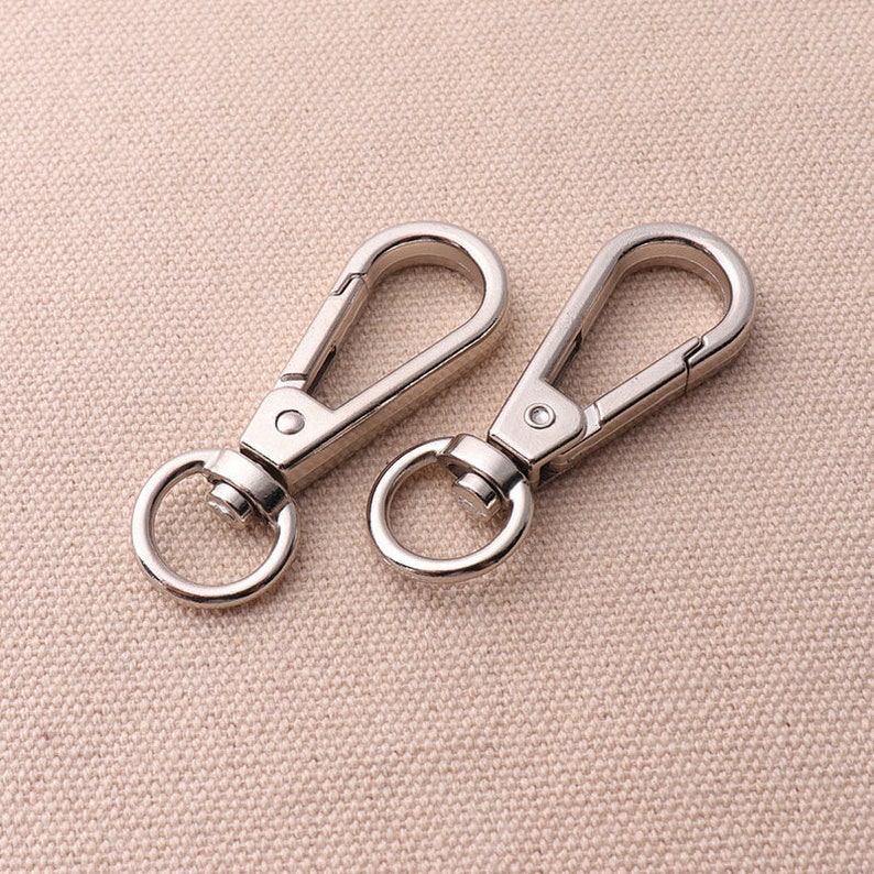 4pcs Swivel Clasp Push Gate Clasp Silver Snap Clip Hook Push - Etsy