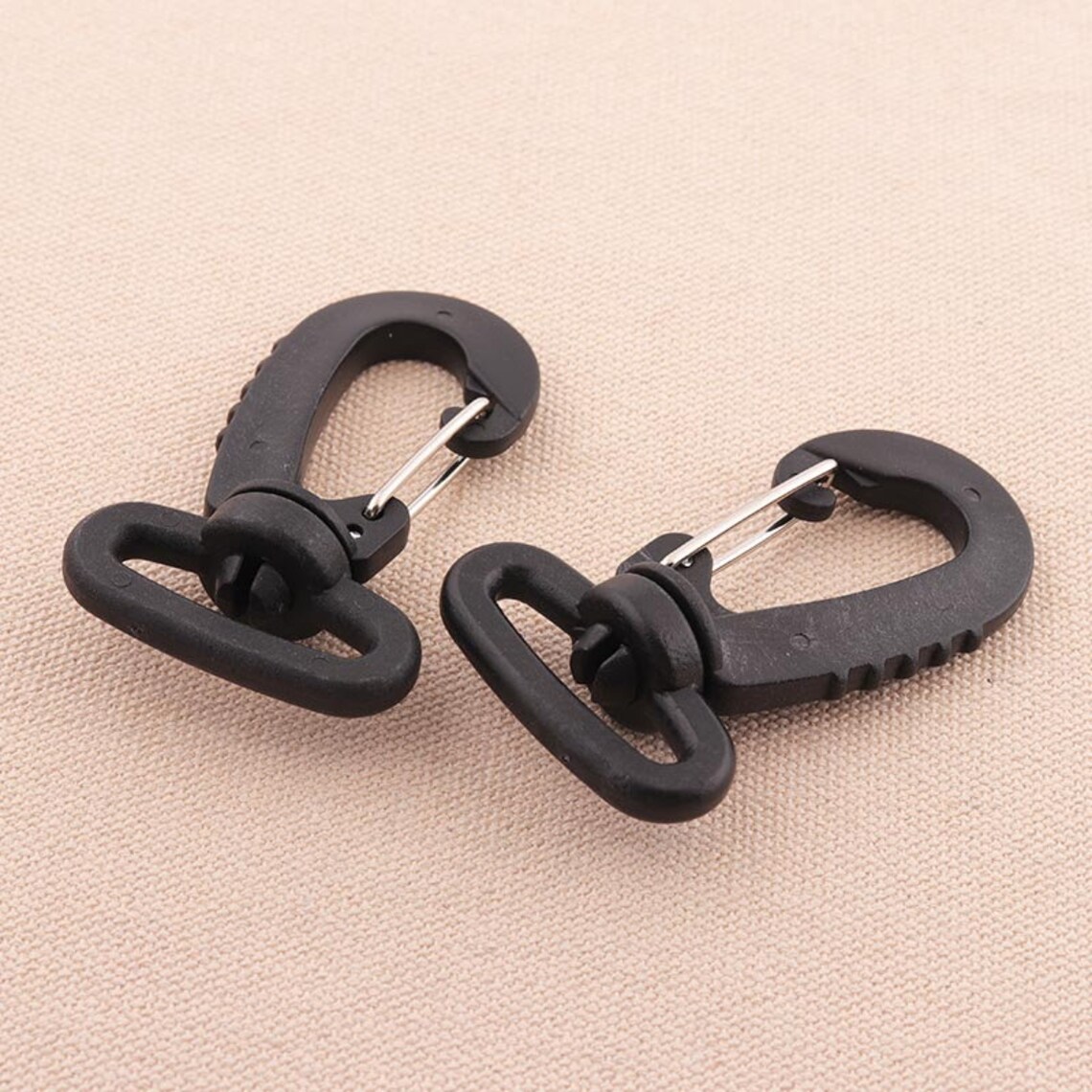 6pcs Plastic Snap Hook Swivel Clasp Purse Strap Clip Black - Etsy