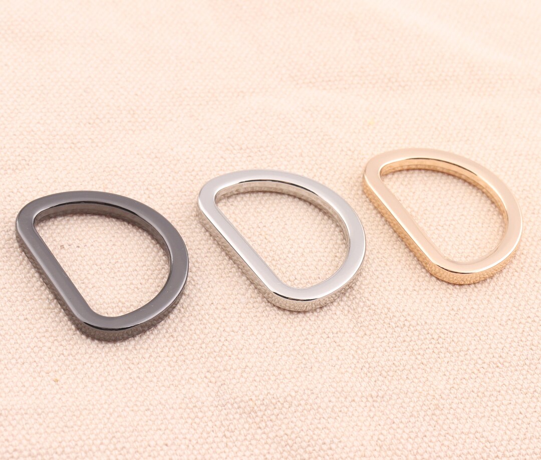 1 Inch(25 Mm)flat Metal D-ring Purse Loop Leather Craft-half D-shaped ...