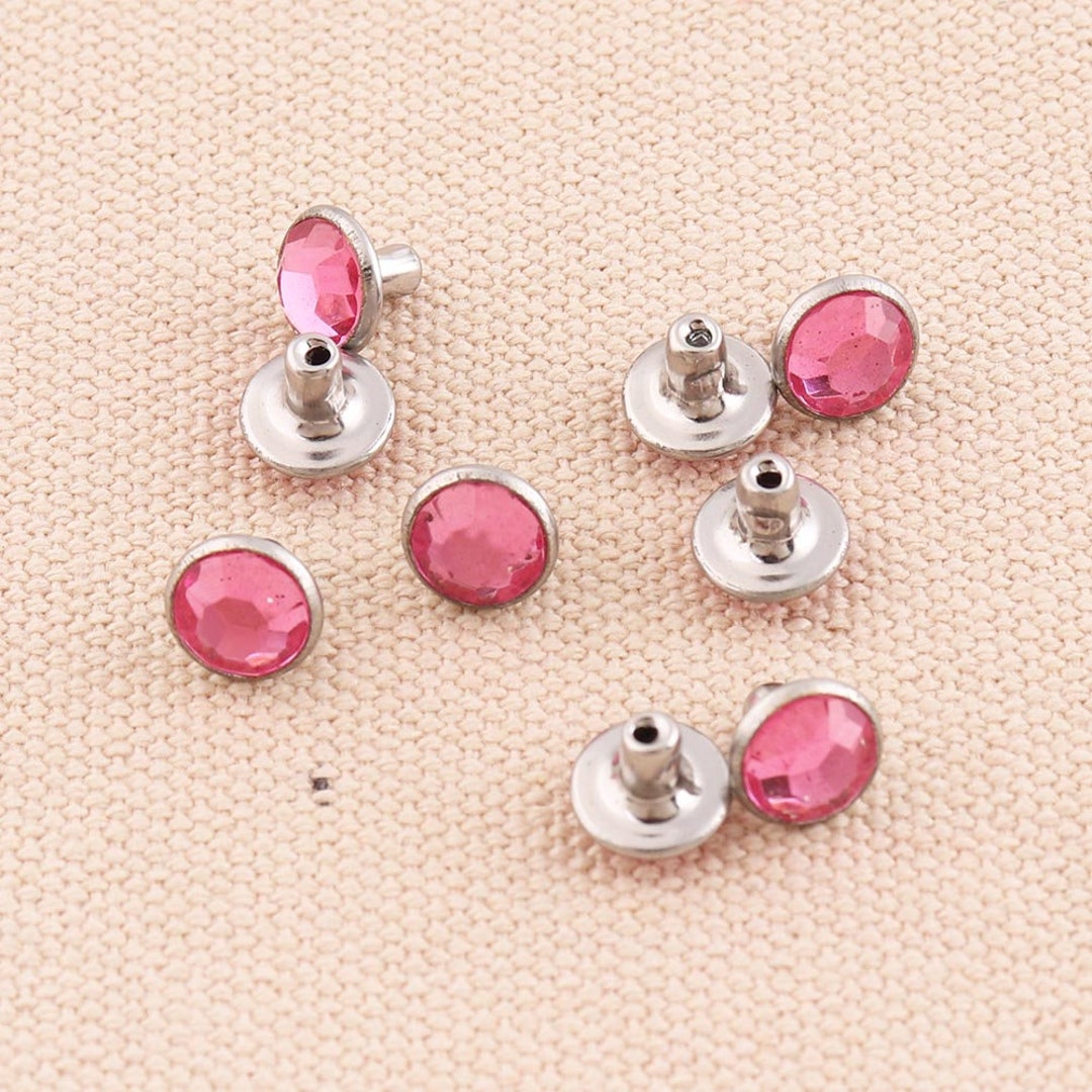 8*7mm Crystal Rivets ,rhinestone Rivets Hollow Rivets ,studs for ...