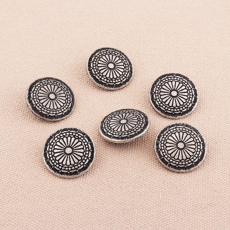 22mm Concho Flower Stud Rivetsblack Flower Rivet Leather - Etsy