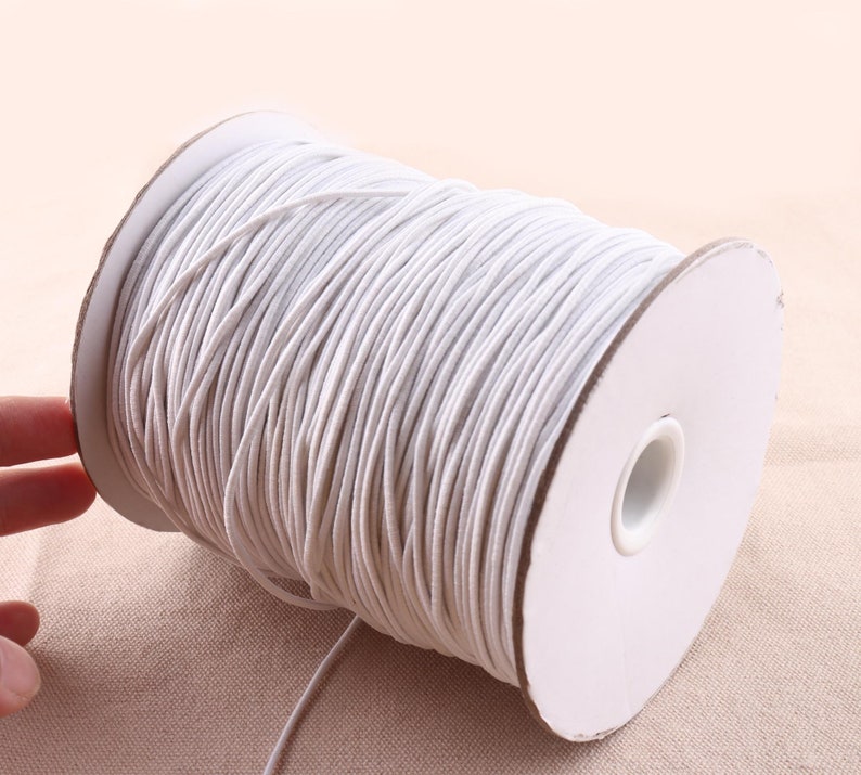Free Shipping 10 Yards Elastic Rope 1.5mm White Color Elastic - Etsy