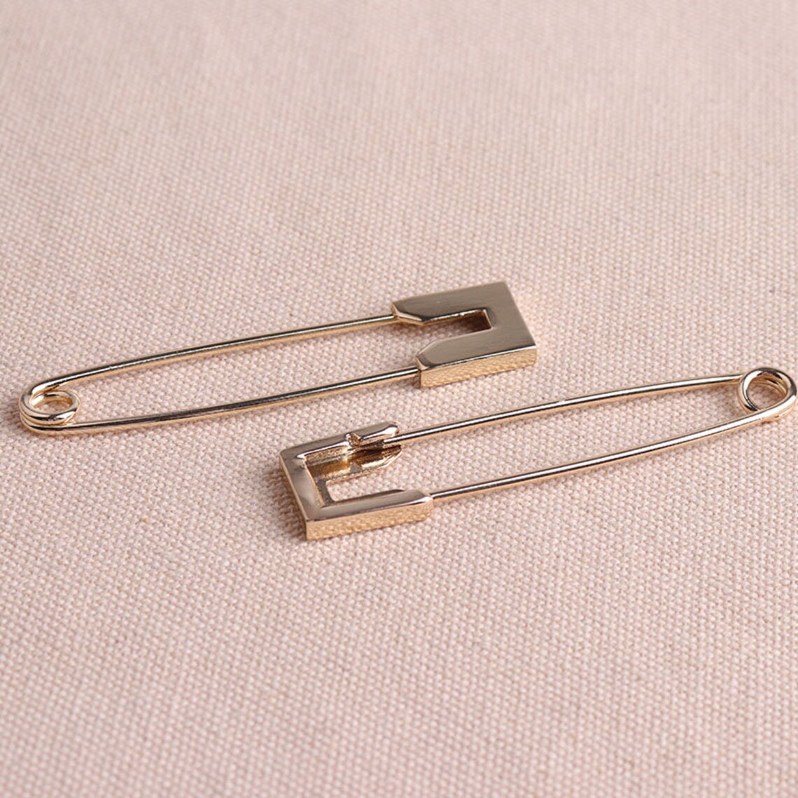 10pc Gold Brooch Pins Safety Pins 69mm Long Jumbo Safety Pins | Etsy