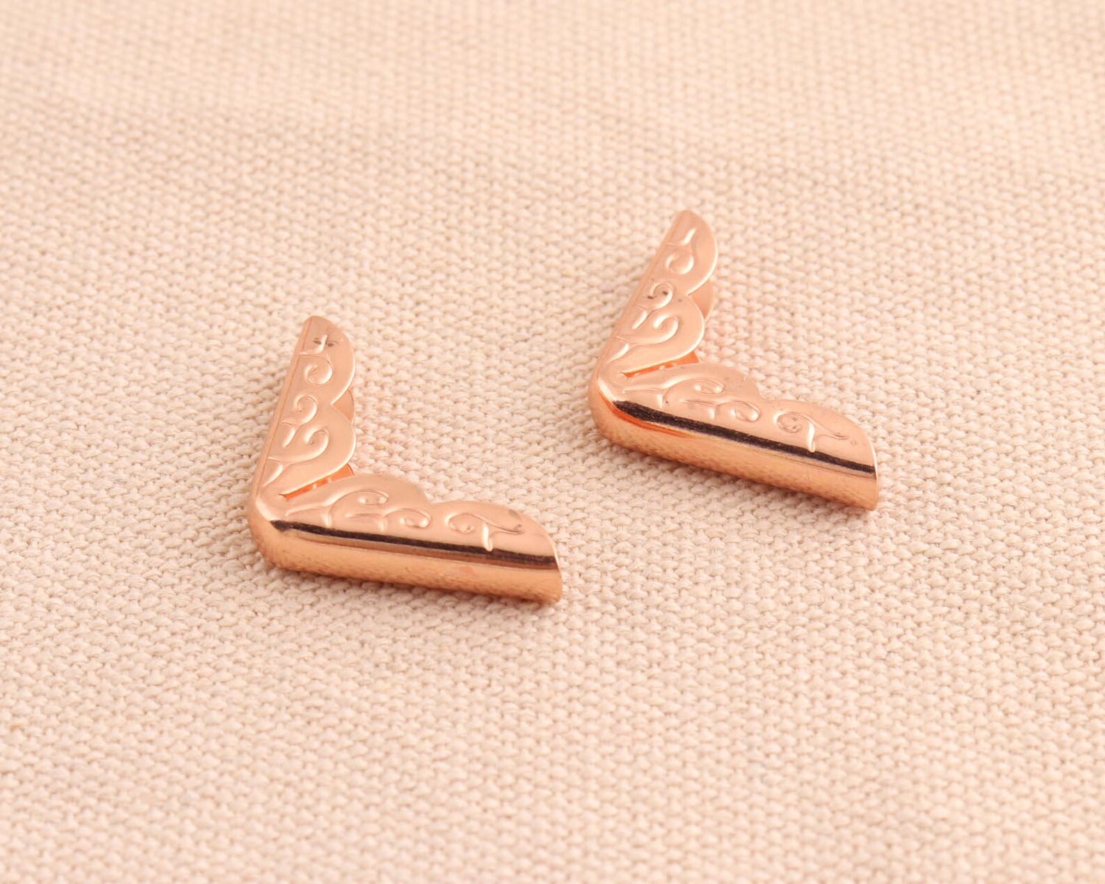 50pcs Rose Gold Corner Protectors 21mm Iron Metal Corners for Book ...
