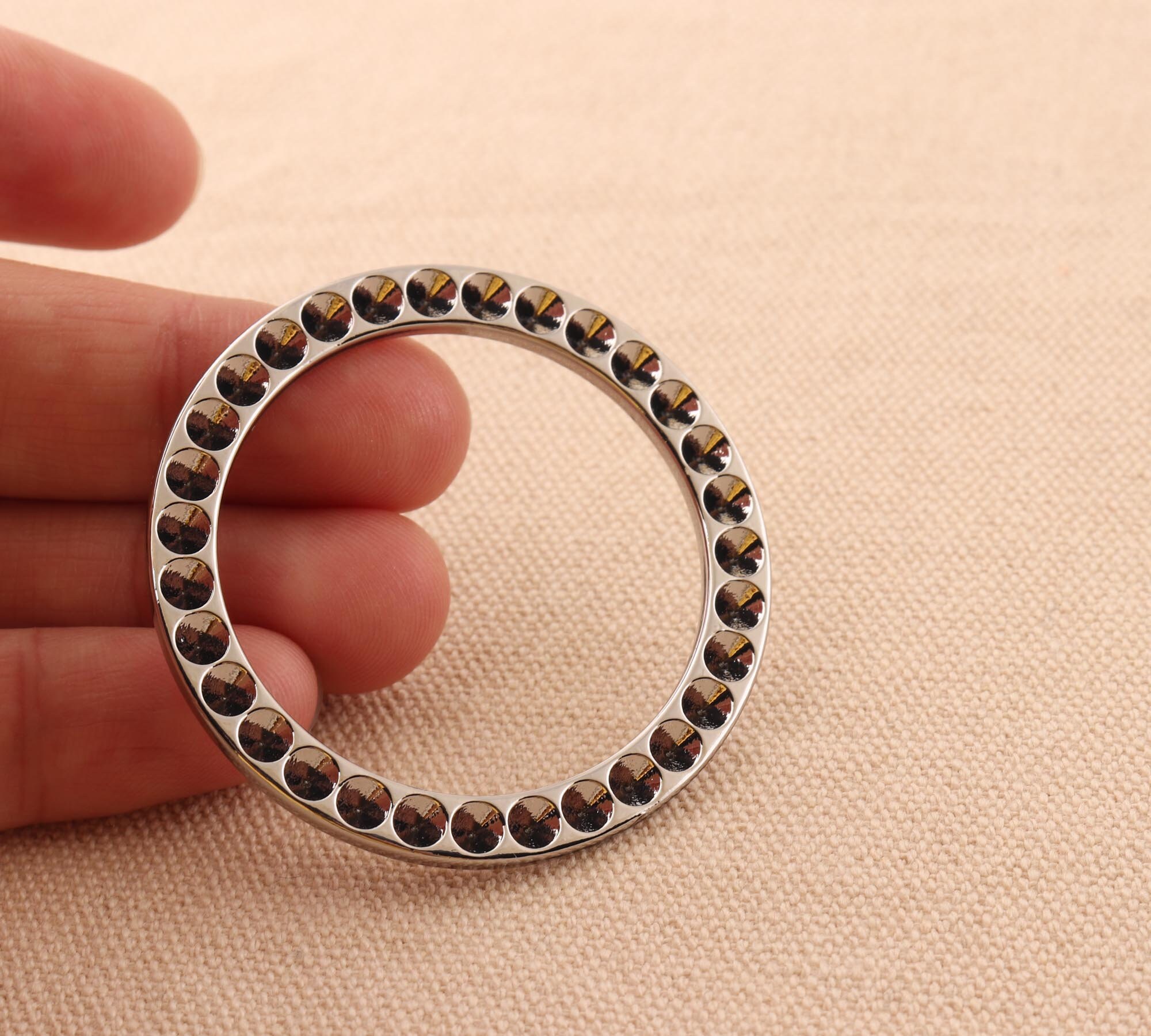 6pcs alloy o ring 4737mm metal bag buckle Belt ring round | Etsy