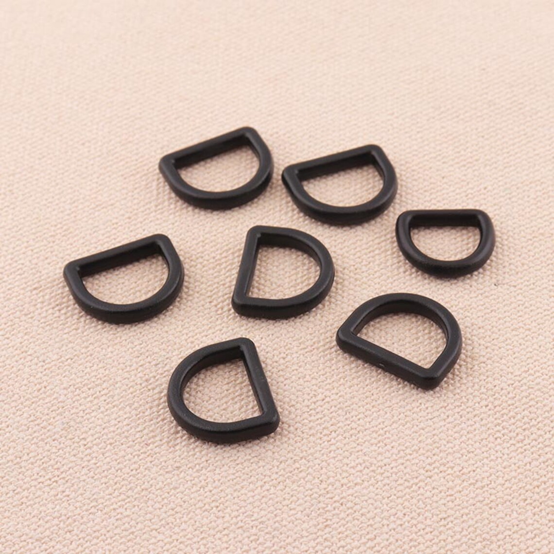 20pcs Black Small Plastic D-rings Tiny 14mm Inner Size Bag - Etsy