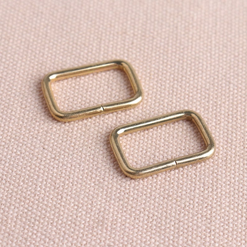 10pcs Rectangle Rings Buckle Hook Gold 2010mminner Size for - Etsy