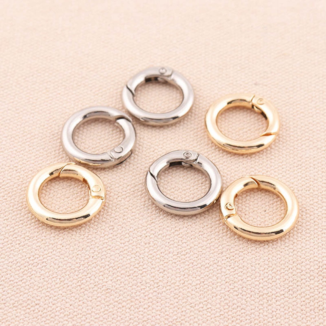 10pcs Spring Gate Ring Silver and Gold 2013mm O-rings Metal O - Etsy