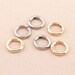 10pcs Spring Gate Ring Silver and Gold 20*13mm O-rings Metal O Rings ...