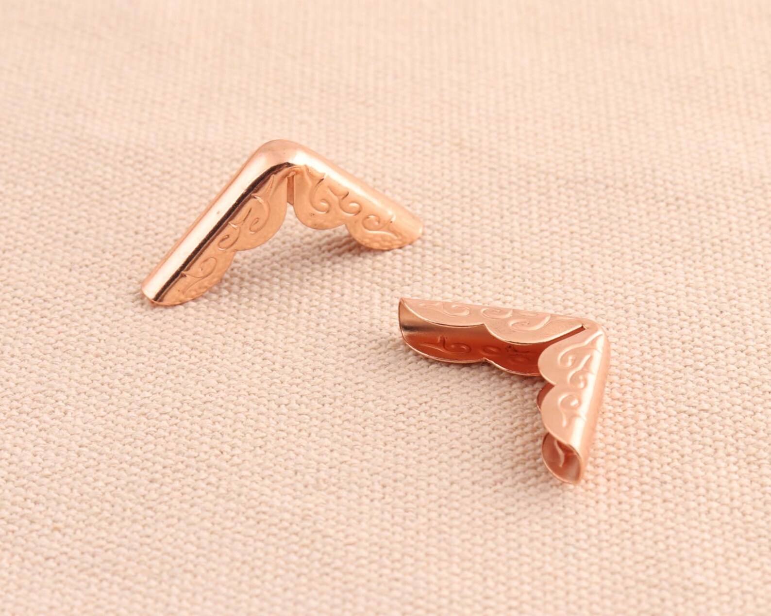 50pcs Rose Gold Corner Protectors 21mm Iron Metal Corners for Book ...