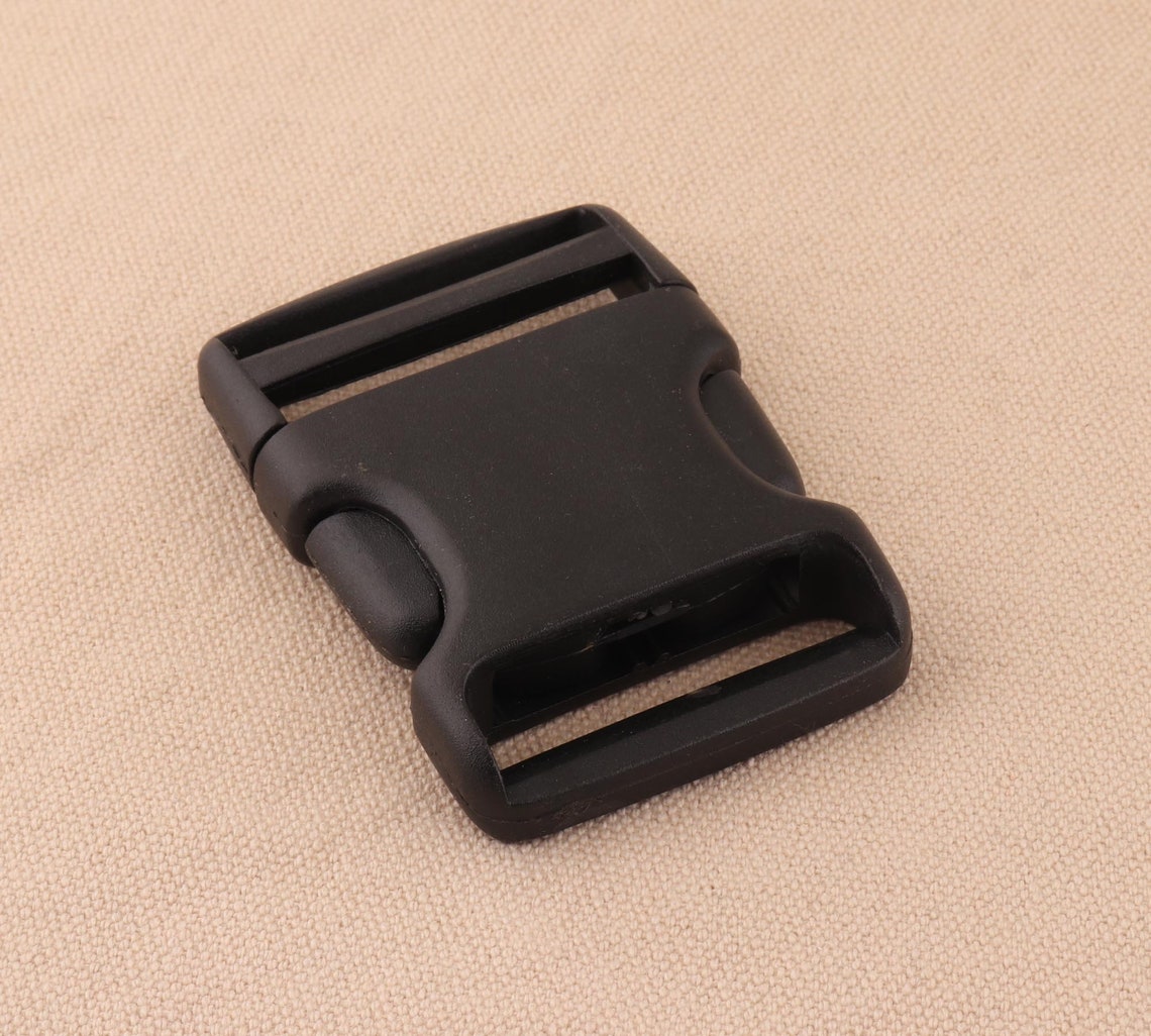 6pcs Black 1 1/2 Adjustable Plastic Buckle Quick Side - Etsy