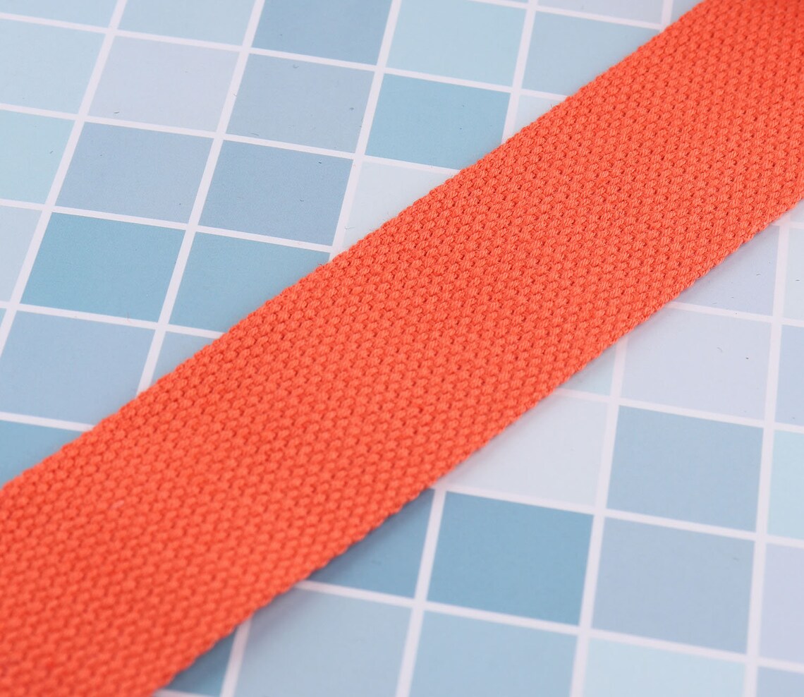 Orange Nylon webbing 38mm Cotton WebbingPurse StrapsKey | Etsy