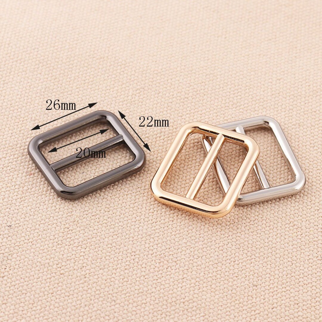 Adjuster Sliders 10pc 20mm Slide Buckle Mtal Triglide Strap Keeper ...