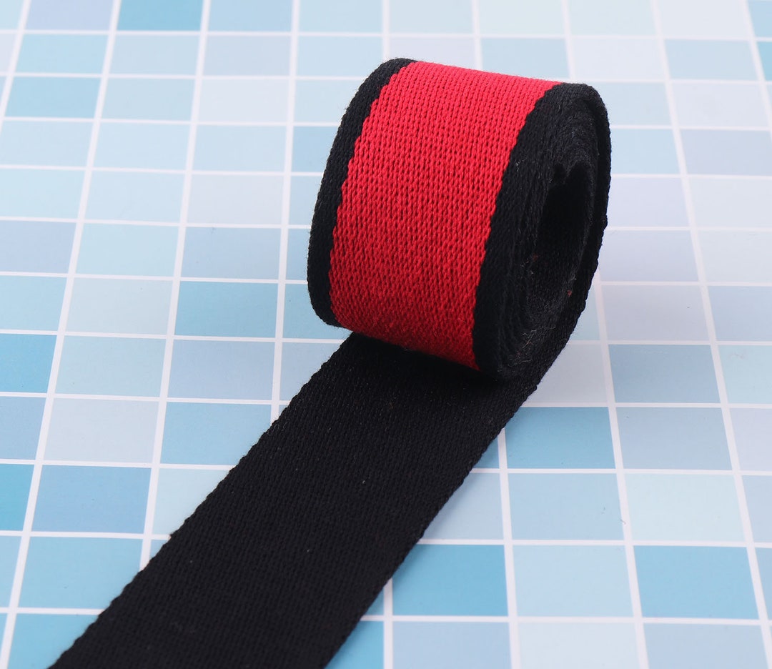 Singelband,38mm Red Webbing,black Edge Soft Smooth Webbing ,pure Color ...