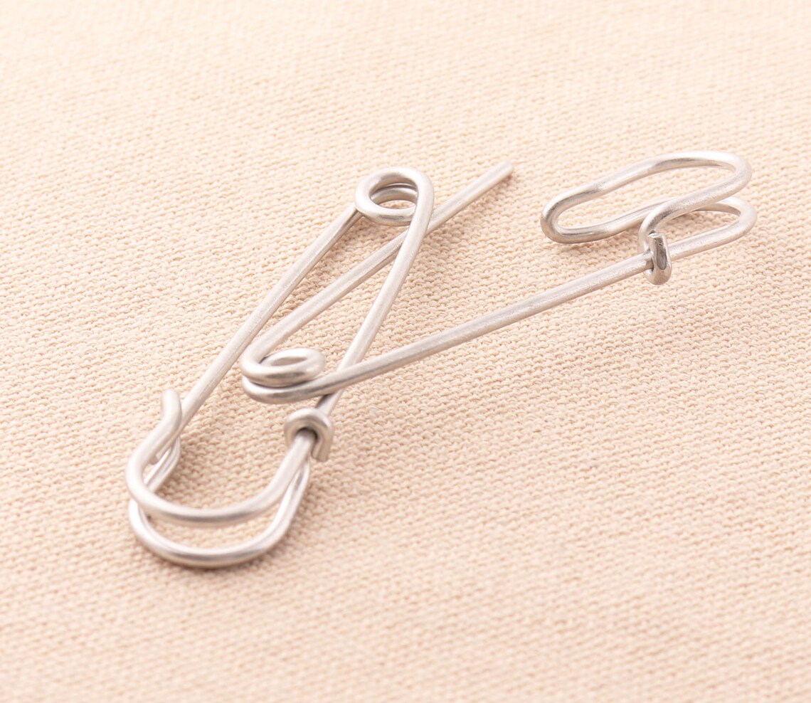 6pc 65mm Matter Silver Jumbo Safety Pins Large Pin Brooch Kilt | Etsy
