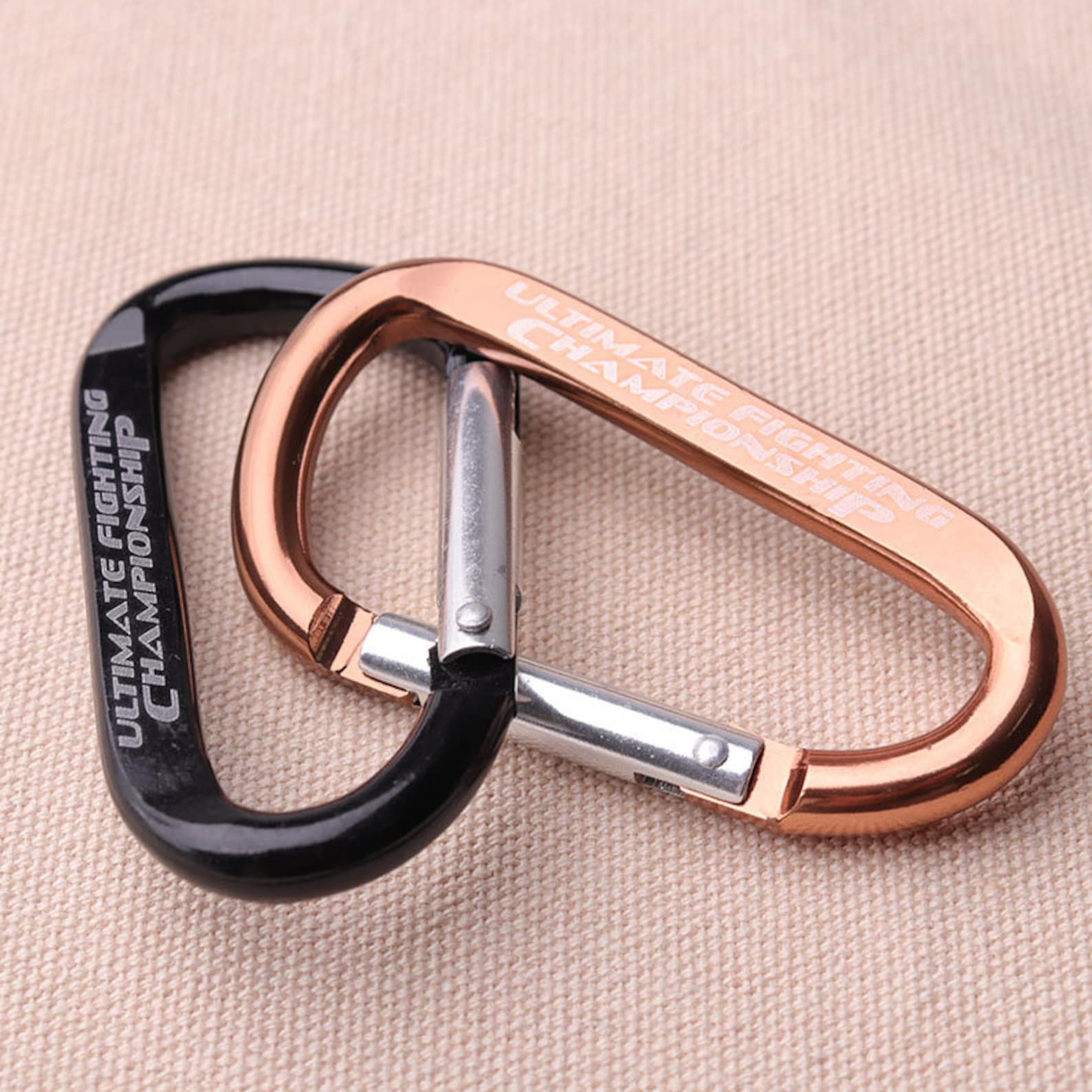 4pcs Carabiner Clips Aluminum Black and Orange Aluminum Lock - Etsy