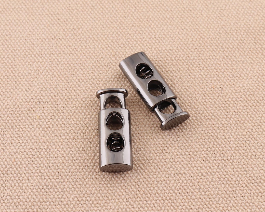 10pcs Gunmetal Alloy Spring Cord Locks ,cord Stopper ,paracord Lock ...