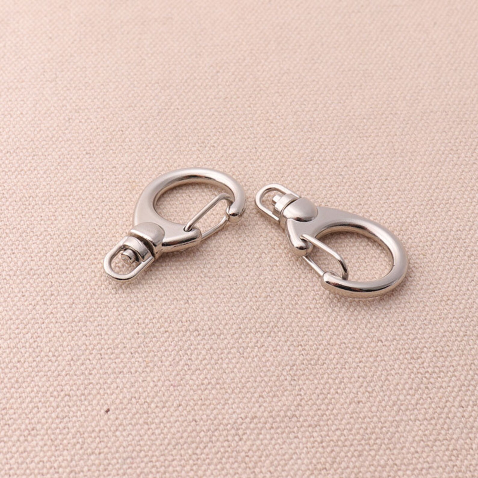 10pcs Silver Swivel Clasp 32*19mm Push Gate Snap Hook Swivel Lobster ...