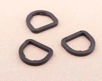 3/4 Metal D Rings Dee Rings Non Welded Black Nickel - Etsy