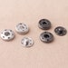 10 Sets Black and Silver 19mm Metal Snap Fasteners Press Studs - Etsy