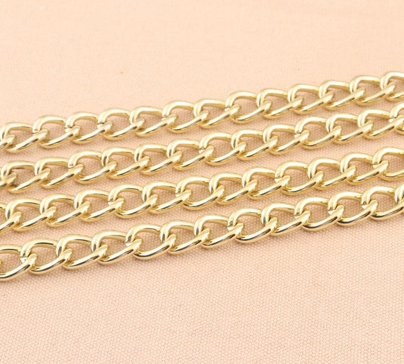 5FT Chain Link Light Gold Color 1712mm Metal Bag Charm Diy - Etsy