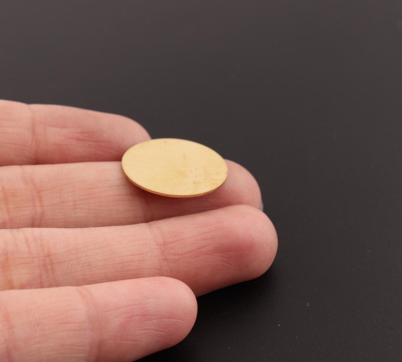 10pcs 1/2 Round Copper Tags Stamping Disc Blanks | Etsy