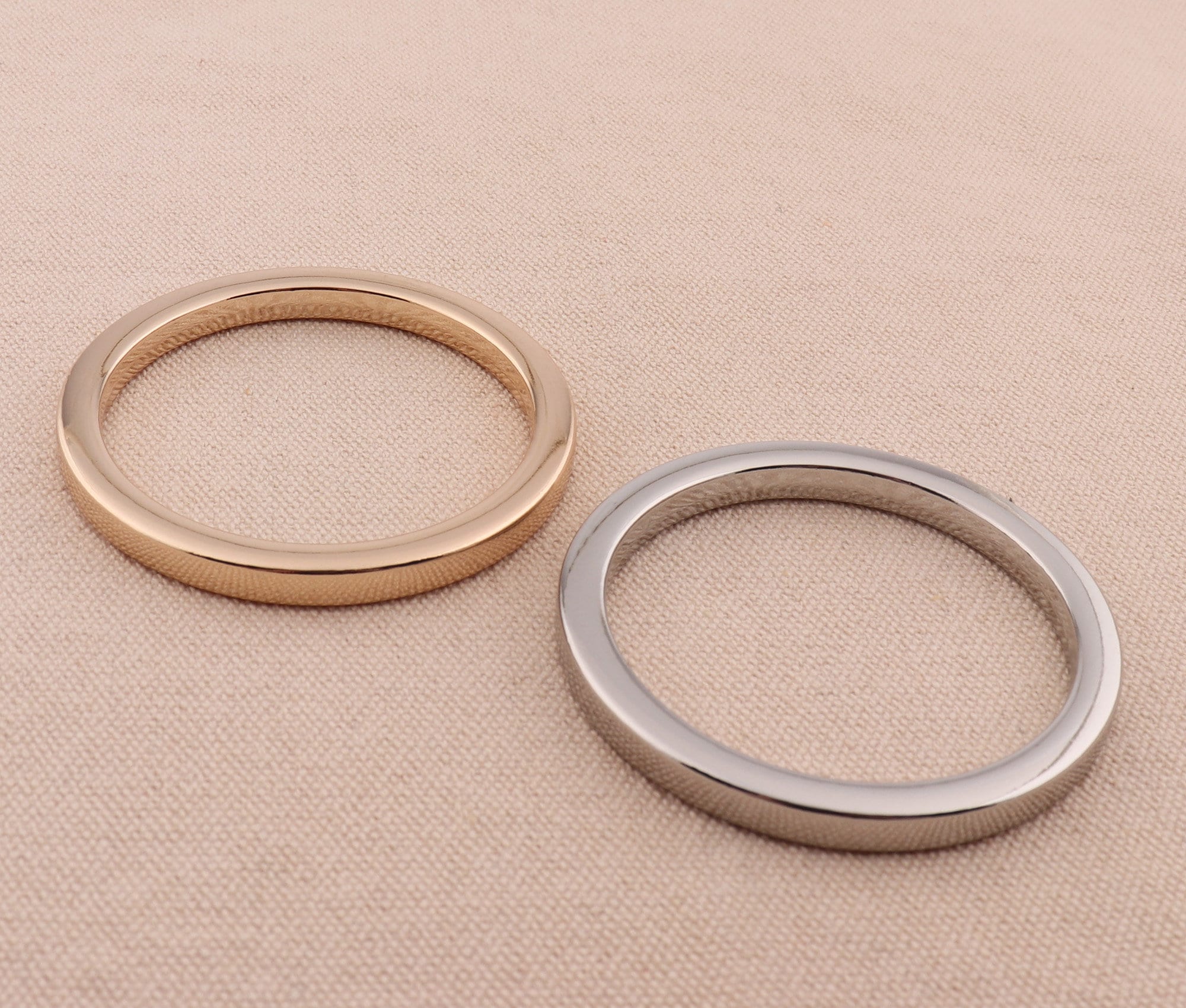 50 mm purse ring flat silver ringGold metal o ring gunmetal | Etsy