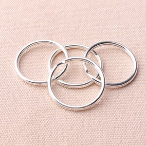 Key Ring 30mm White Silver Color Key Chain Round Split Keychain Split Rings 30mm X 25pcs - Etsy