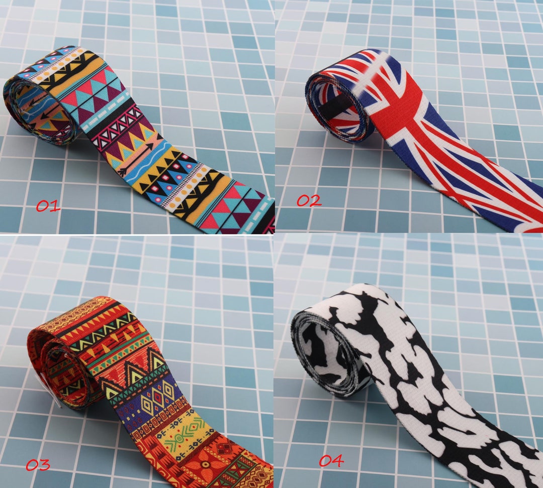 50mm Wide 2inch Colorful Webbing Chinese Style Fashion Nylon Cotton ...