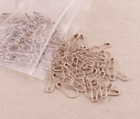 100pcs Light Pink Metal Bulb Safety Pins Brooch Pins Label - Etsy
