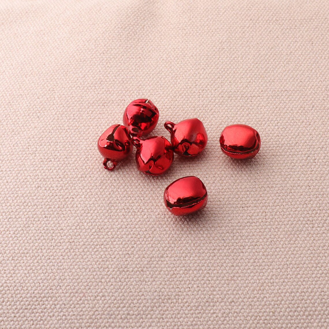 50pcs Gold and Red Jingle Bells 13mm or 11mm Bells Make Clear - Etsy